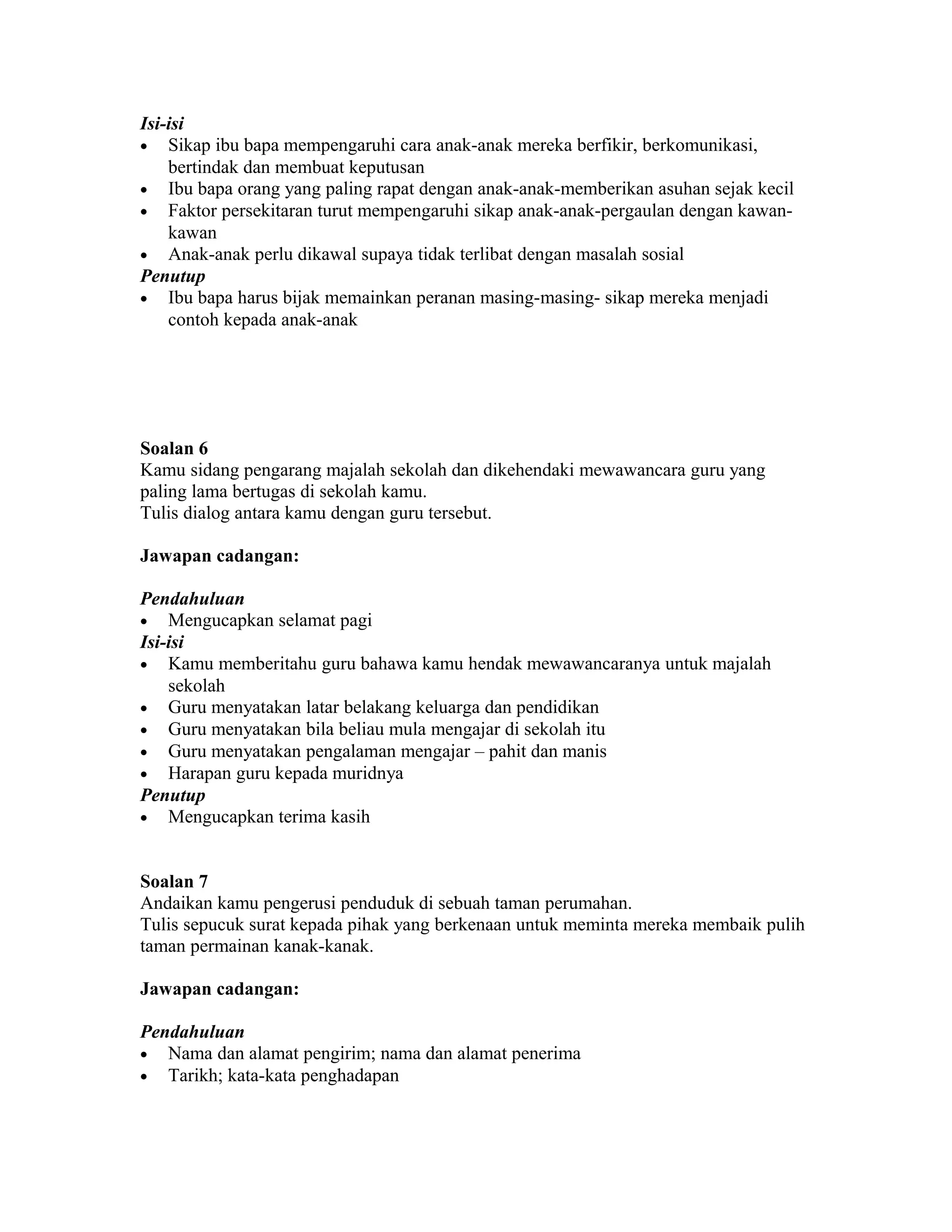 Penulisan Bahagian B | DOC