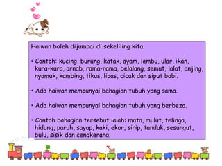 Bahagian badan haiwan | PPT