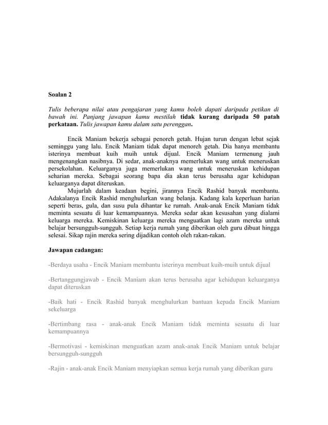 Penulisan Bahagian C | DOC