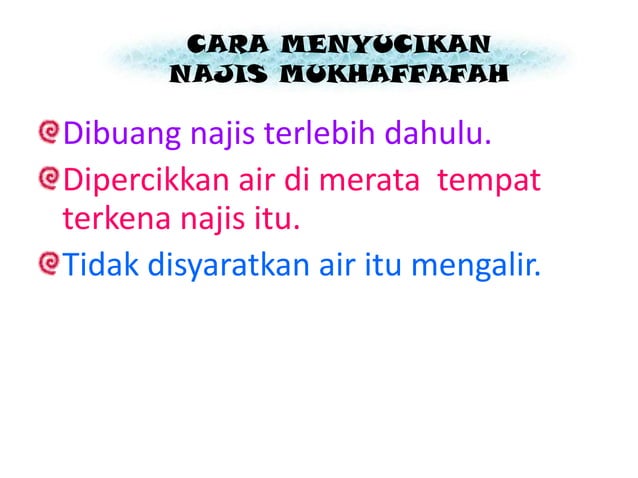 Bahagian Najis Dan Najis Mukhaffafah | PPTX