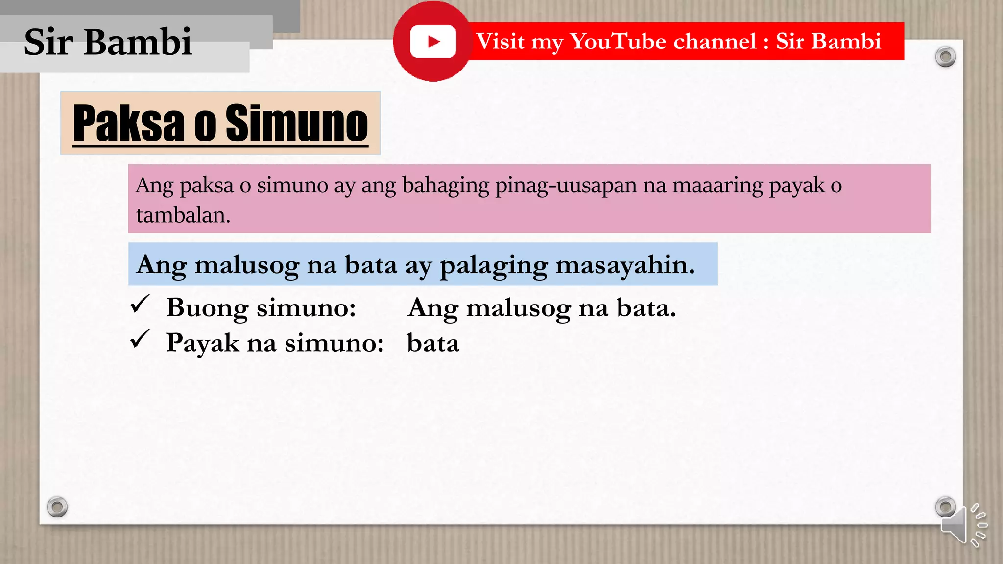 Bahagi at Ayos ng pangungusap || Simuno || Panaguri | PPTX