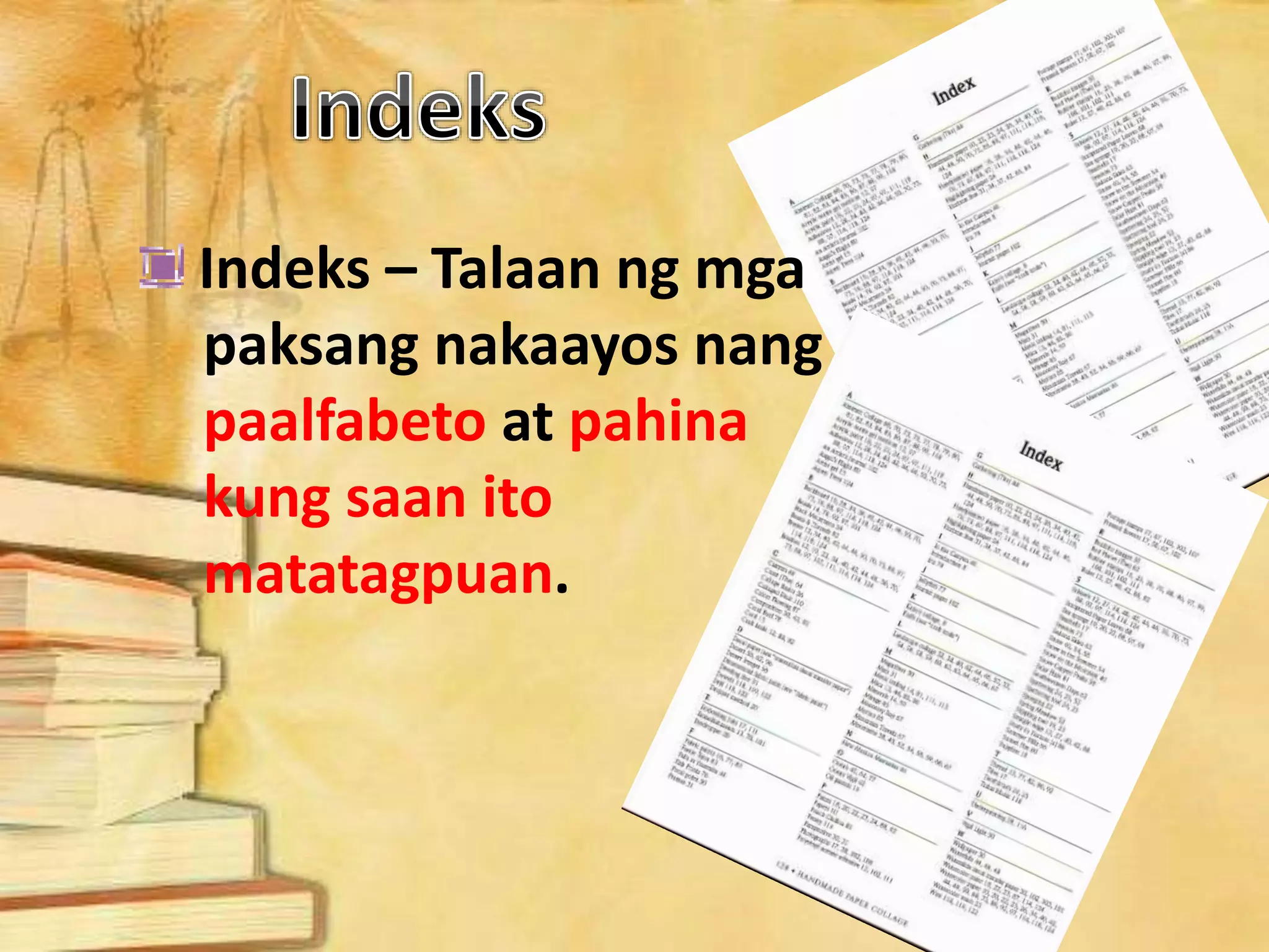 Bahagi ng aklat | PPTX