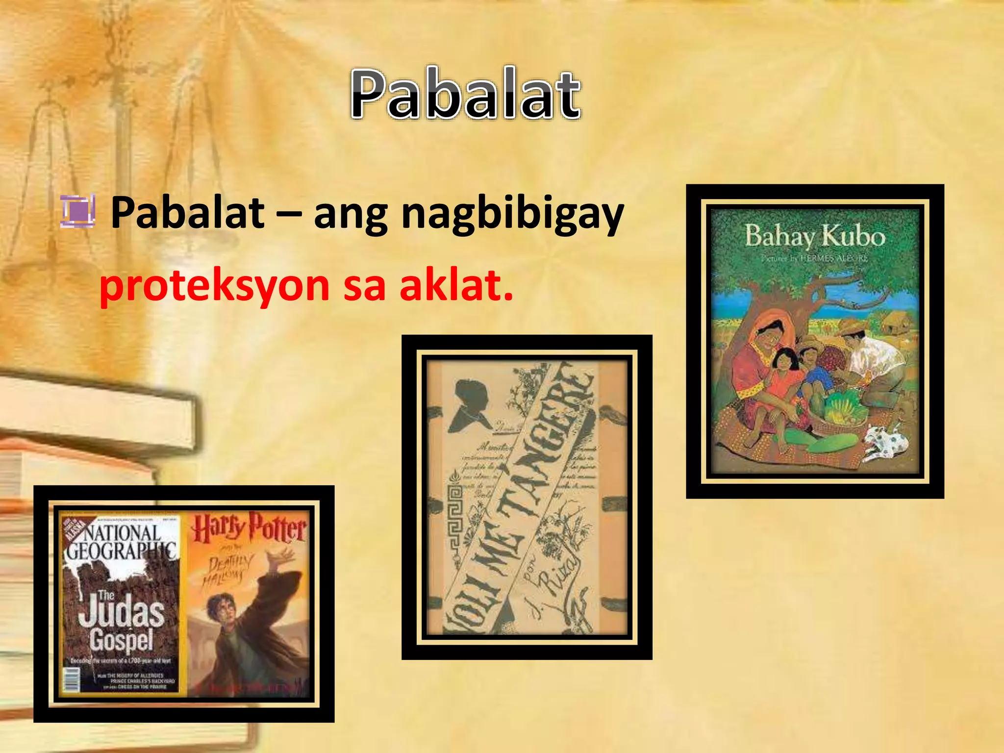 Bahagi ng aklat | PPTX