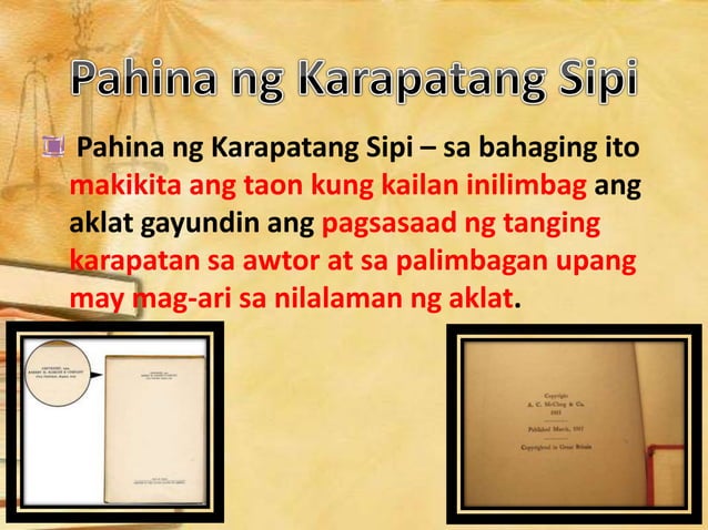 Bahagi ng aklat | PPTX