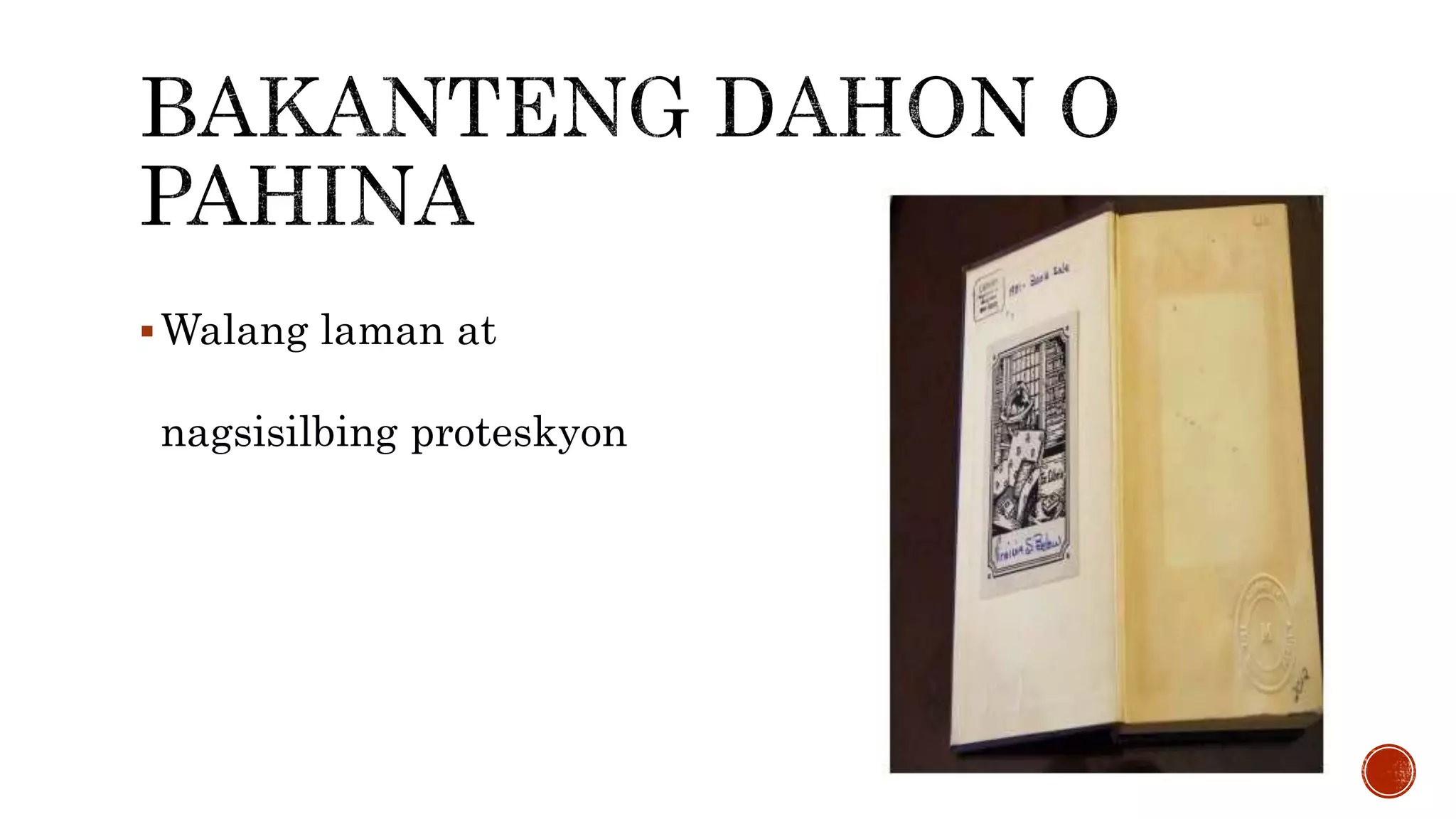 Bahagi ng aklat | PPTX