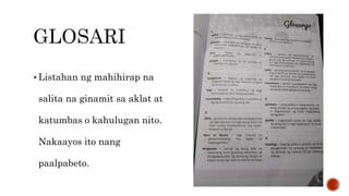 Bahagi ng aklat | PPTX