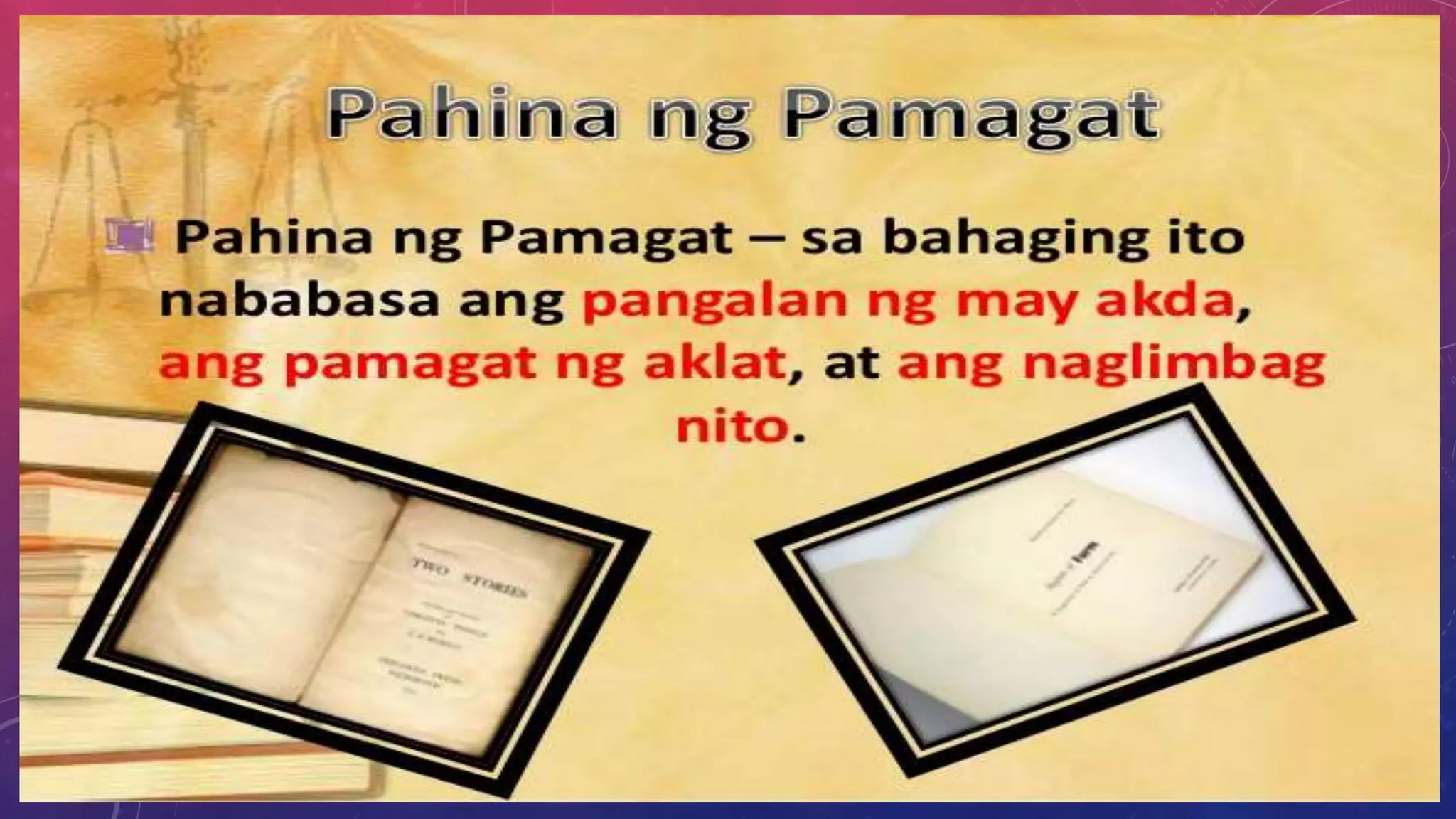 Bahagi ng Aklat | PPTX