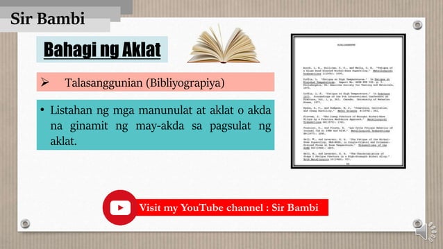 Bahagi ng Aklat | PPTX
