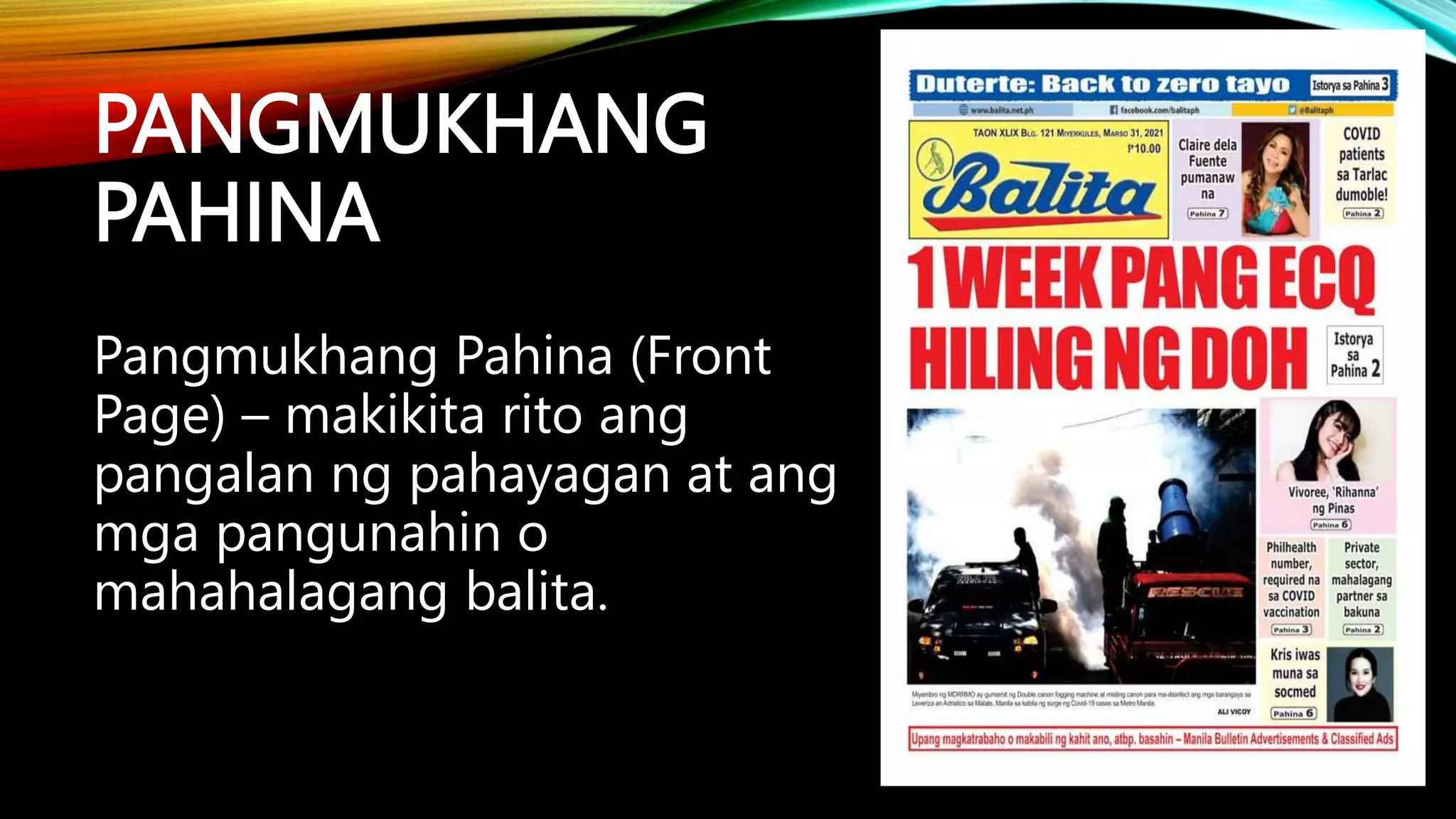 BAHAGI NG DYARYO.pptx