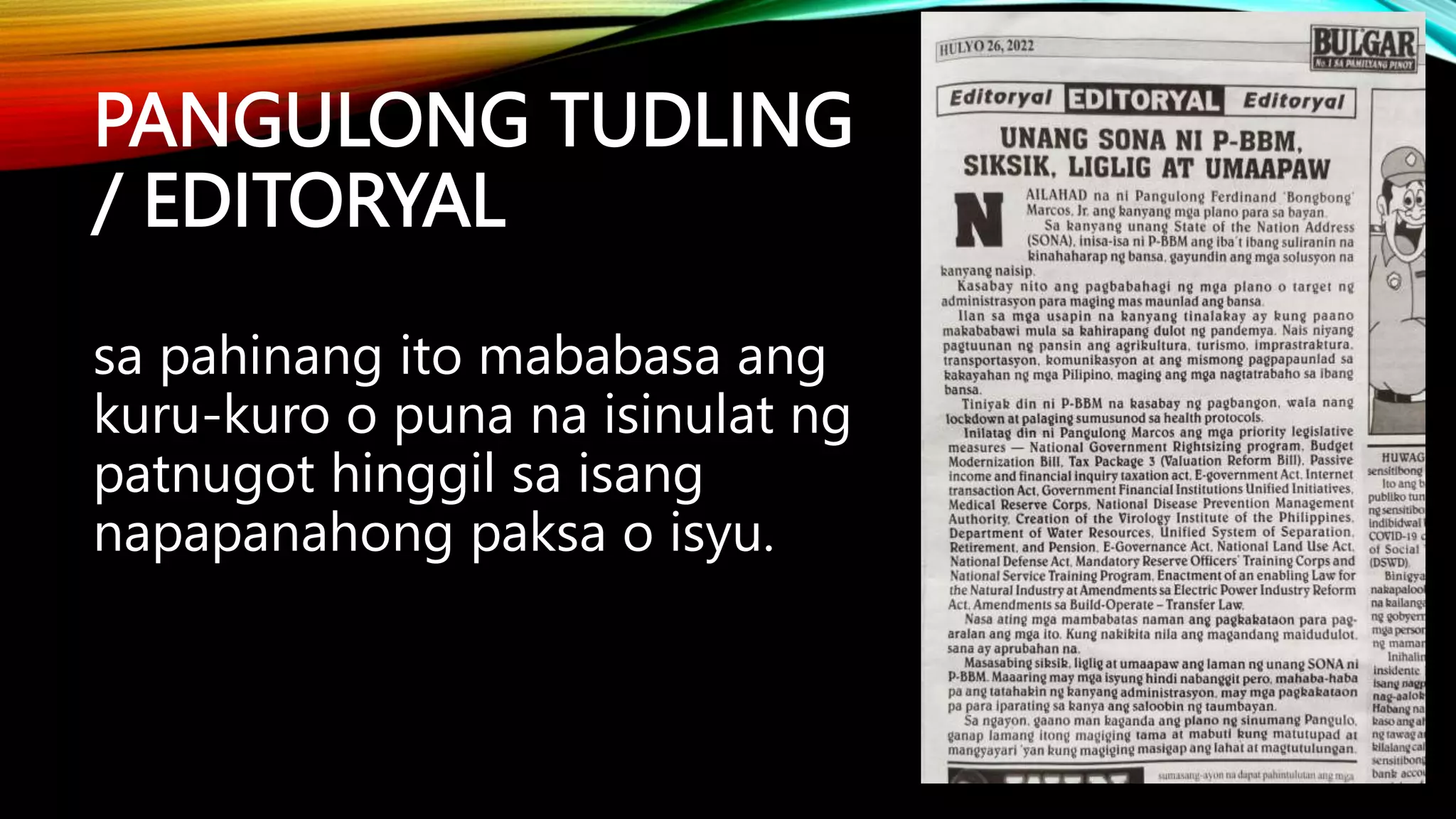 BAHAGI NG DYARYO.pptx