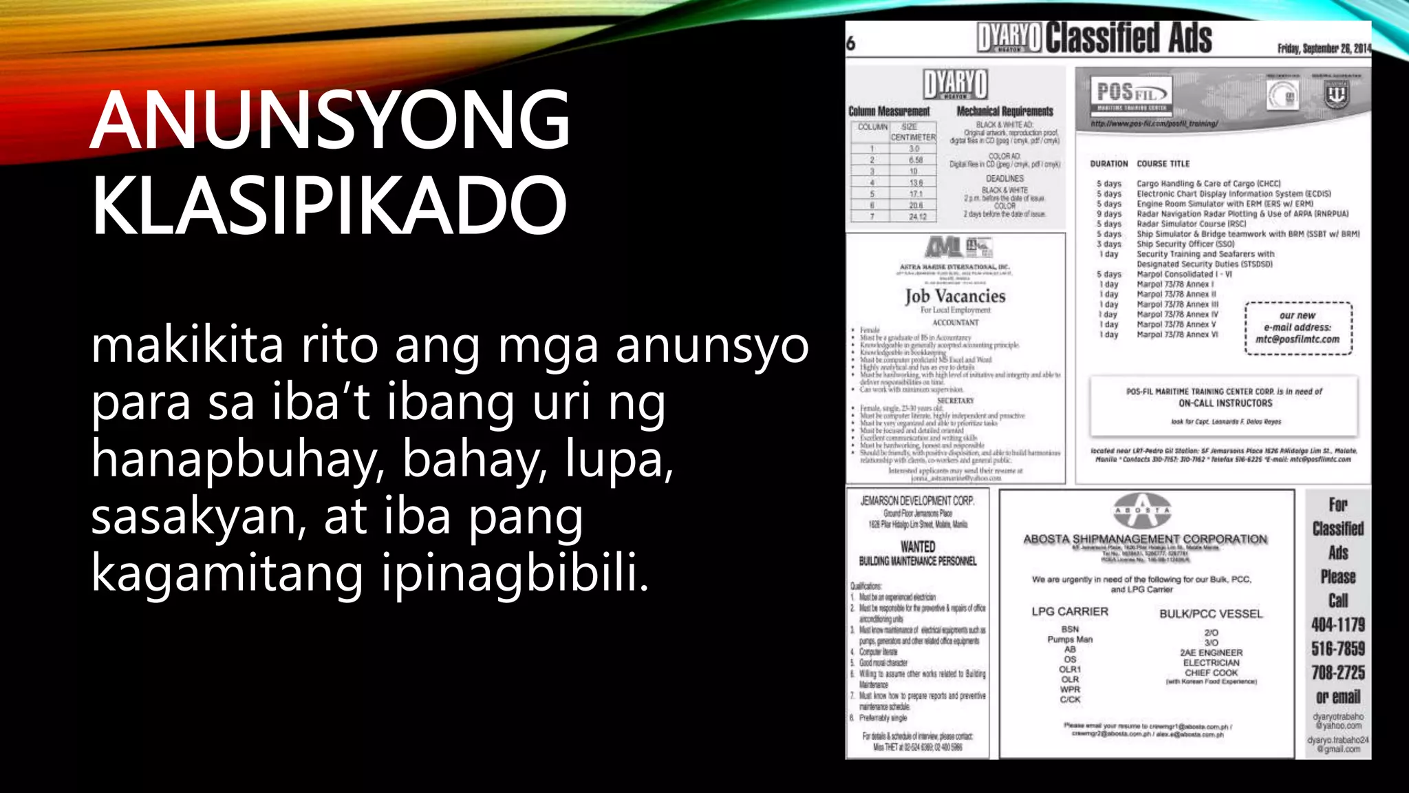 BAHAGI NG DYARYO.pptx