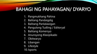 BAHAGI NG DYARYO.pptx
