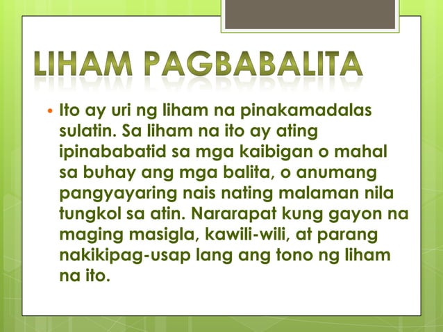 Bahagi ng liham | PPTX