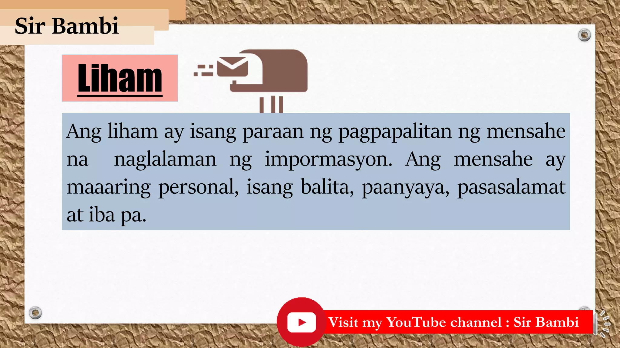 Bahagi ng Liham | PPTX