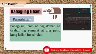 Bahagi ng Liham | PPTX