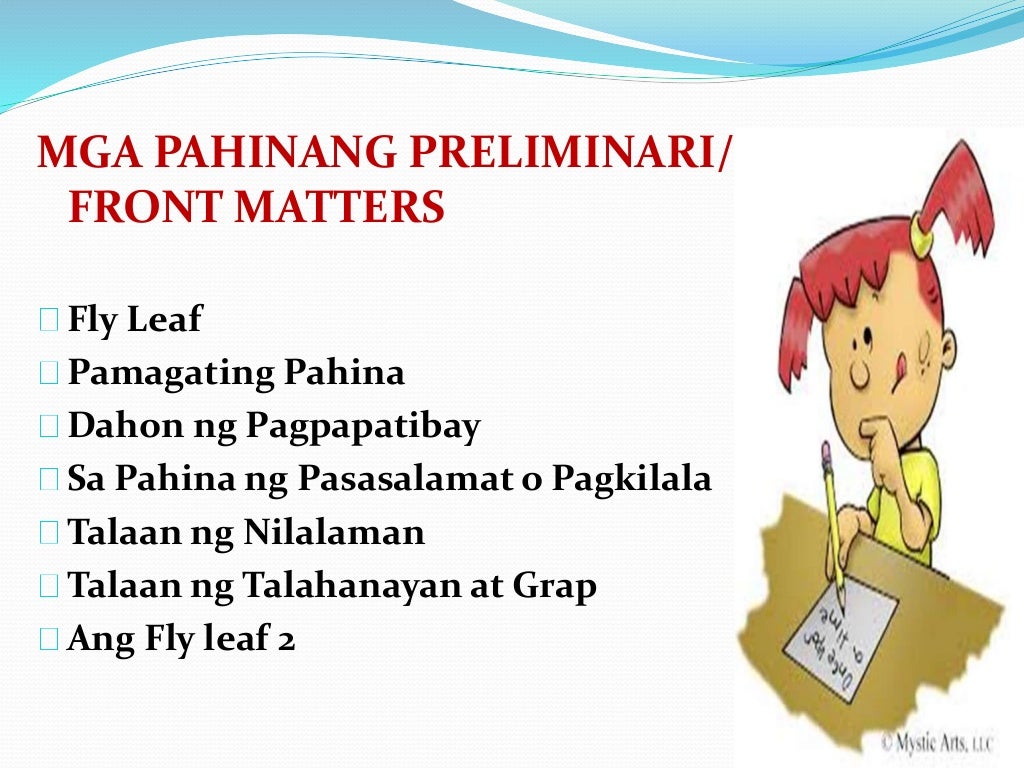 Mgapahinangpreliminari