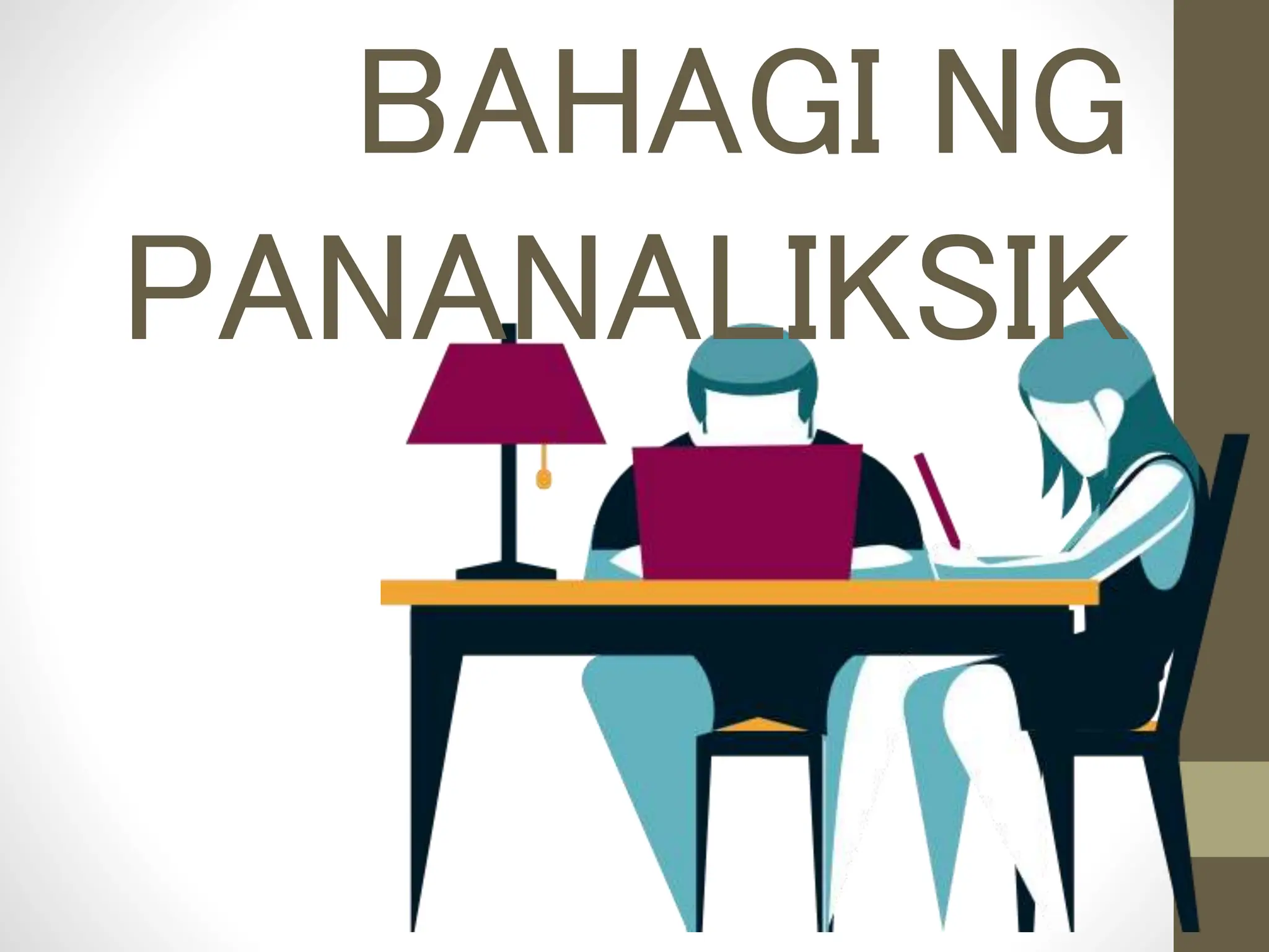 Bahagi Ng Pananaliksik Para Sa Mga Kabataanpptx