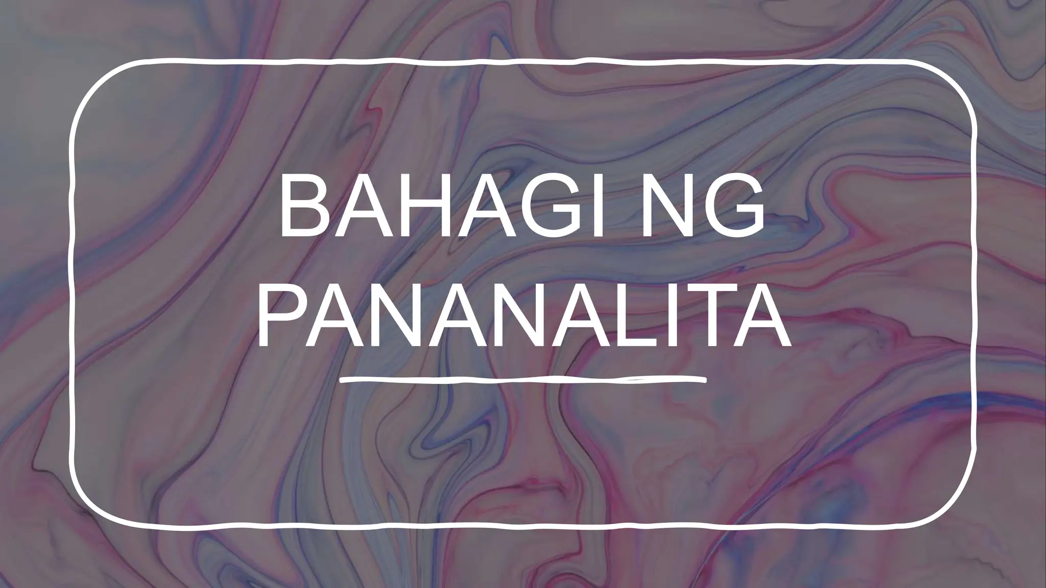 BAHAGI NG PANANALITA sa ingles Part of Speechpptx | PPTX