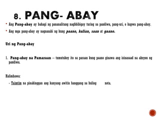 MGA BAHAGI NG PANANALITA.ppt MGA BAHAGI NG PANANALITA.pptMGA BAHAGI NG ...