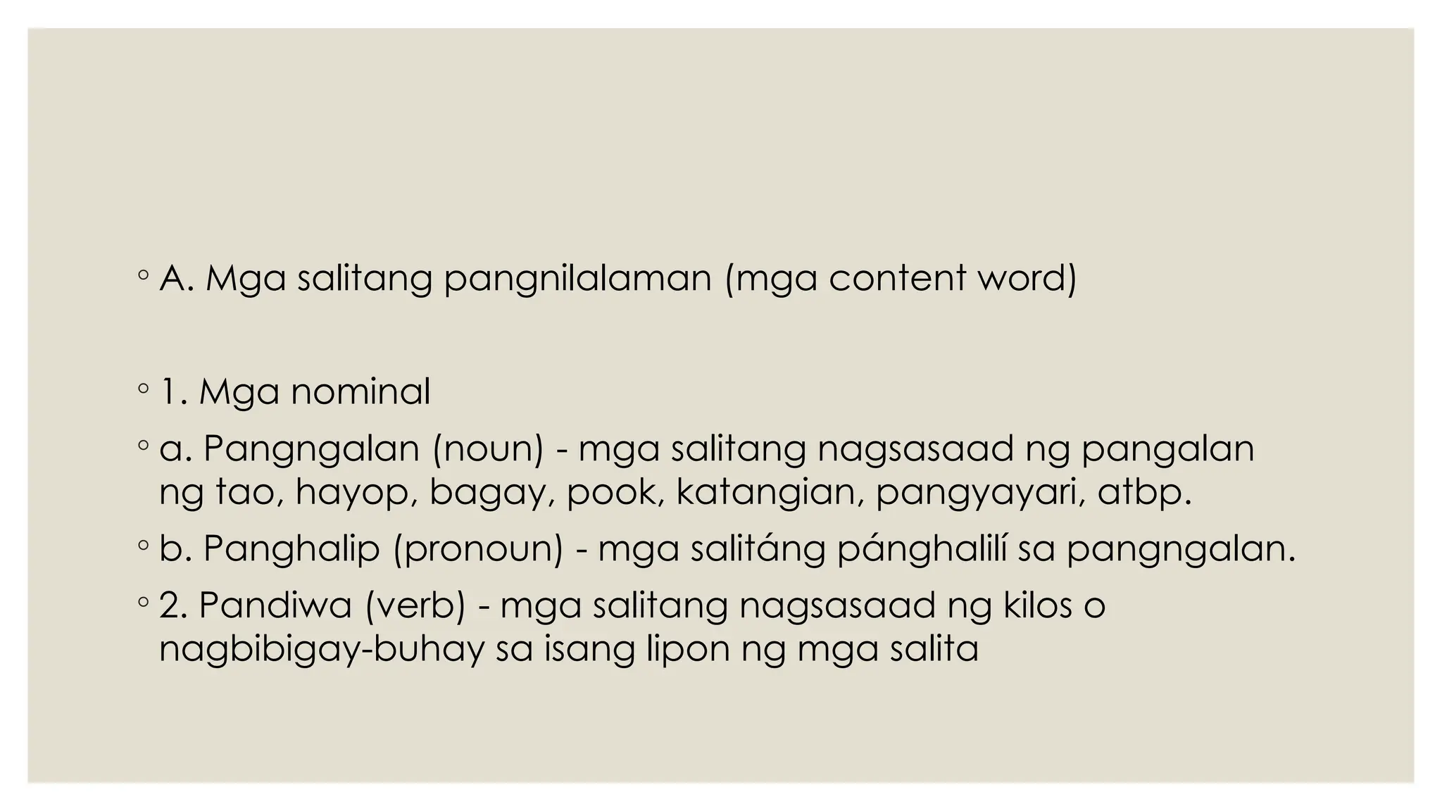 Bahagi ng pananalita.pptx ndbchbdhbnvjnjn | PPTX