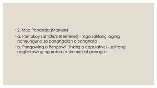 Bahagi ng pananalita.pptx ndbchbdhbnvjnjn | PPT