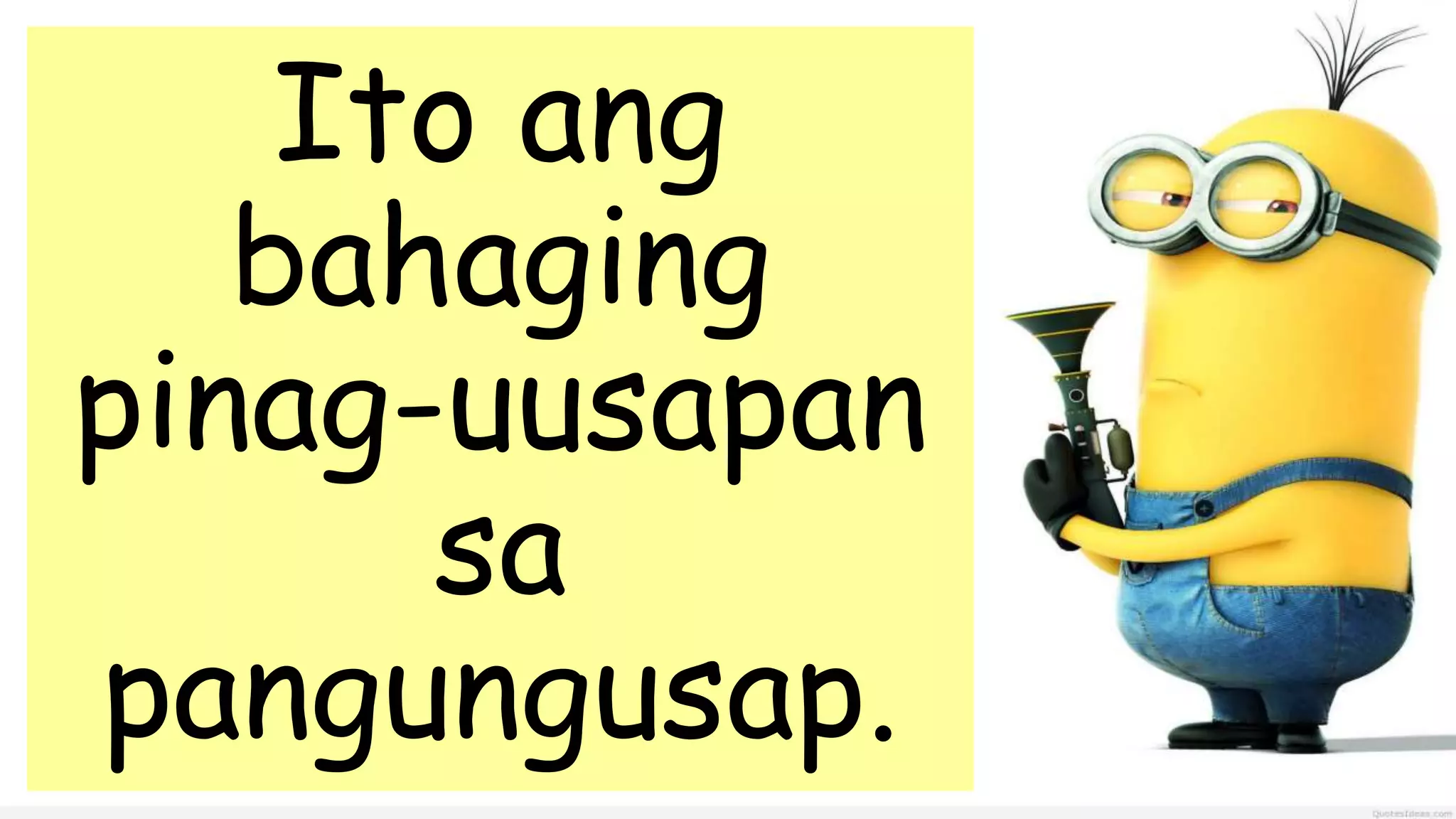 Bahagi ng pangungusap (Simuno at Panaguri) | PPTX