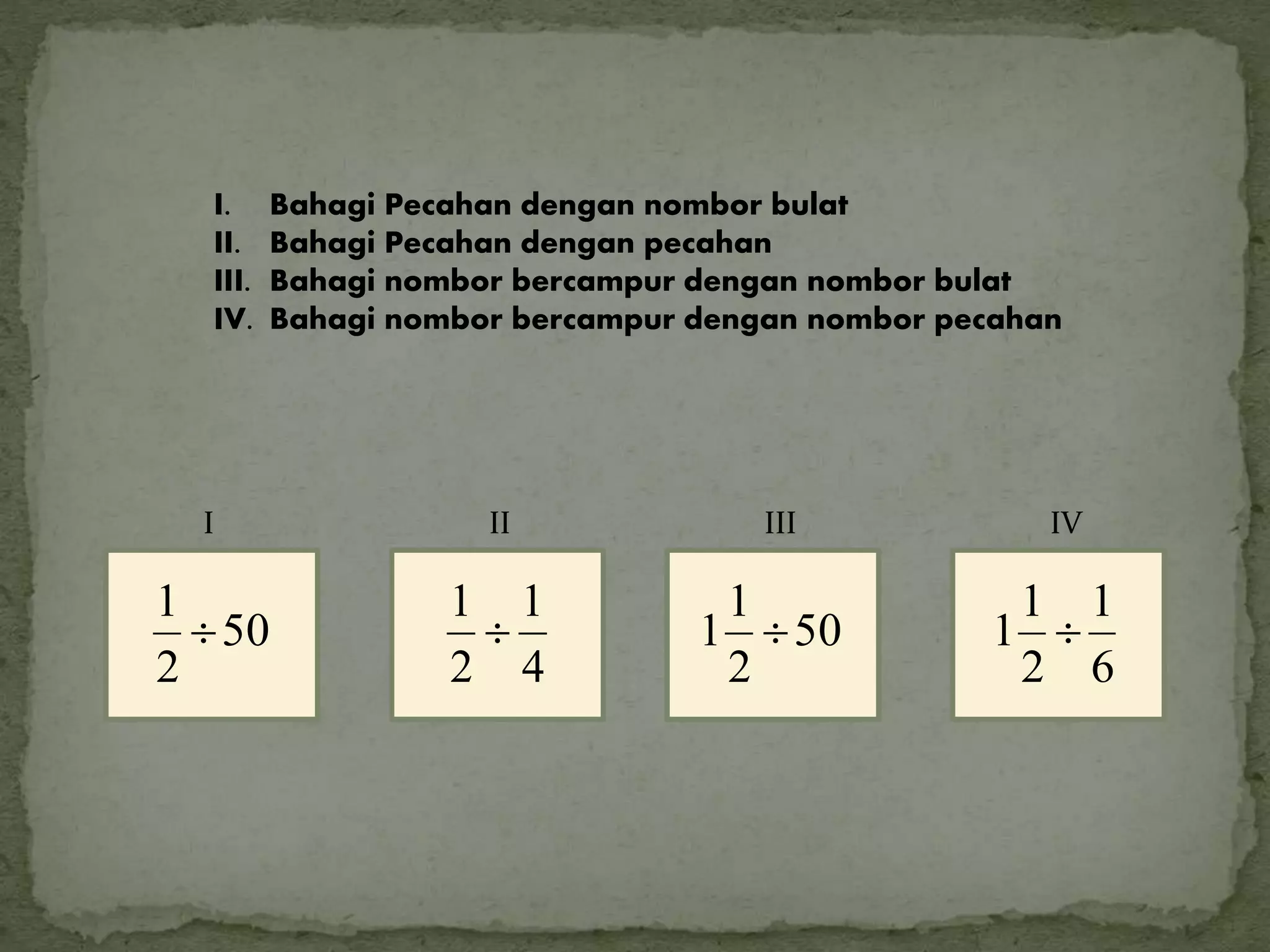 Bahagi pecahan | PPTX