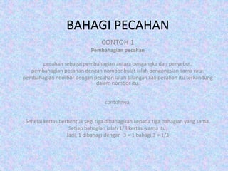 Bahagi pecahan | PPTX