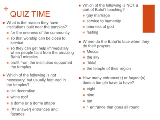 Bahai Temples HH | PPT