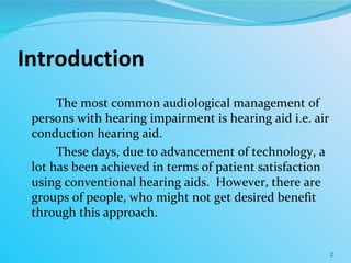 Bone Anchored Hearing Aid JC | PPT