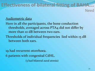 Bone Anchored Hearing Aid JC | PPT