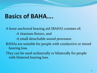 Bone Anchored Hearing Aid JC | PPT