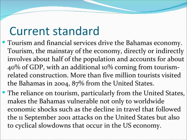 Bahamas | PPT | Economy | Business and Finance