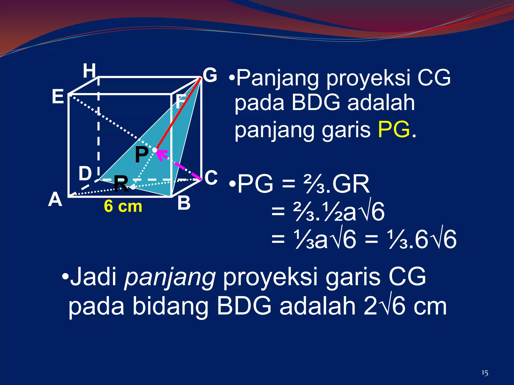 proyeksi pada titik, garis, dan bidang | PPTX