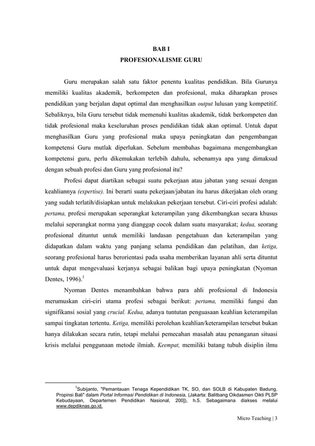 Bahan ajar-micro-teaching | PDF