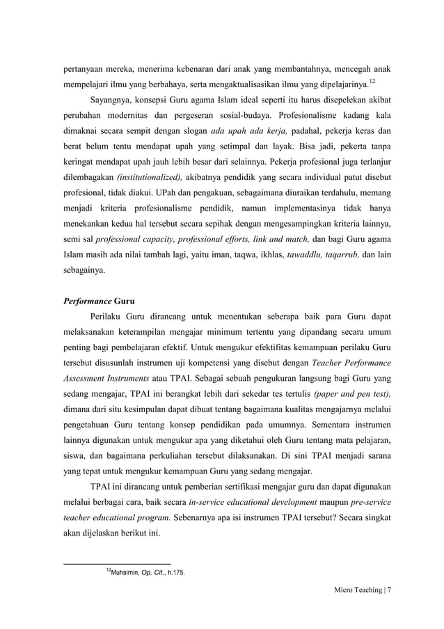 Bahan ajar-micro-teaching | PDF