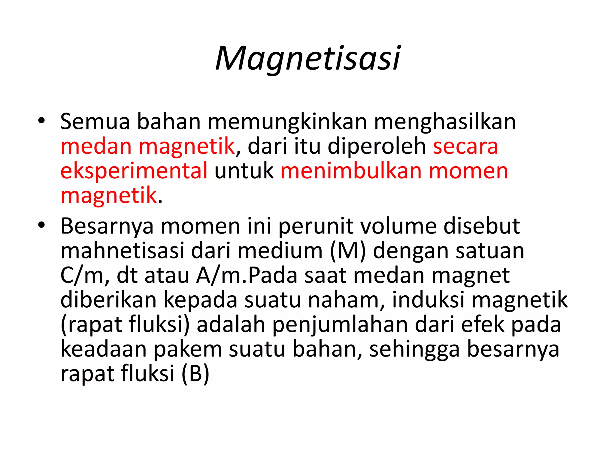 Bahan bahan listrik-bahan_magnetik | PPTX
