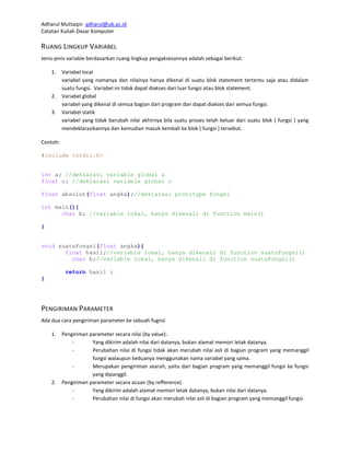 Bahan dpk-io-array-fungsi | PDF