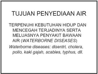 Penyediaan Air bersih | PPT