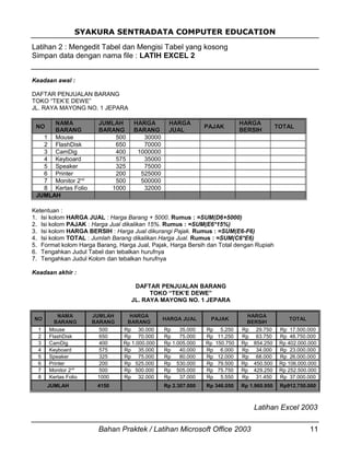 Bahan praktek-microsoft-office-2003 | DOC