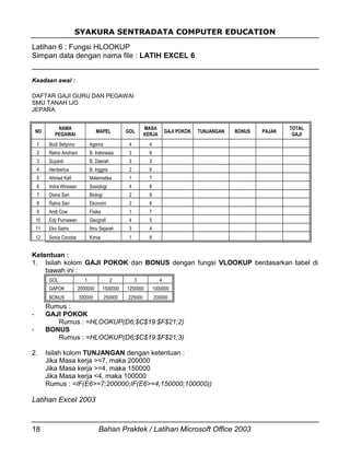 Bahan praktek-microsoft-office-2003 | PDF