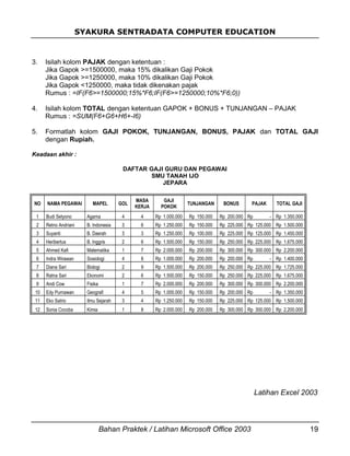 Bahan praktek-microsoft-office-2003 | PDF