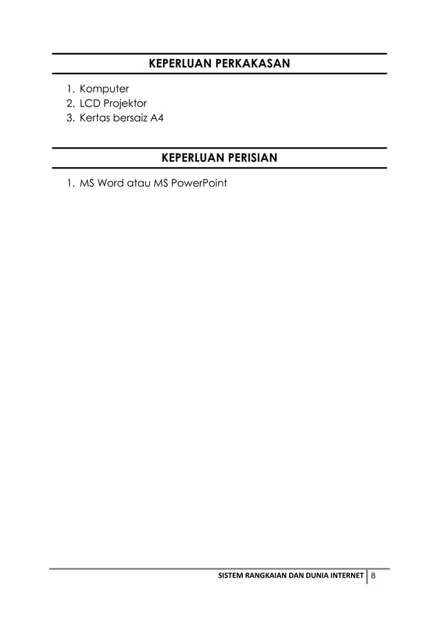 Bahan sokongan-modul-pdp-sistem-rangkaian-dan-dunia-internet-bhg-1 | PDF