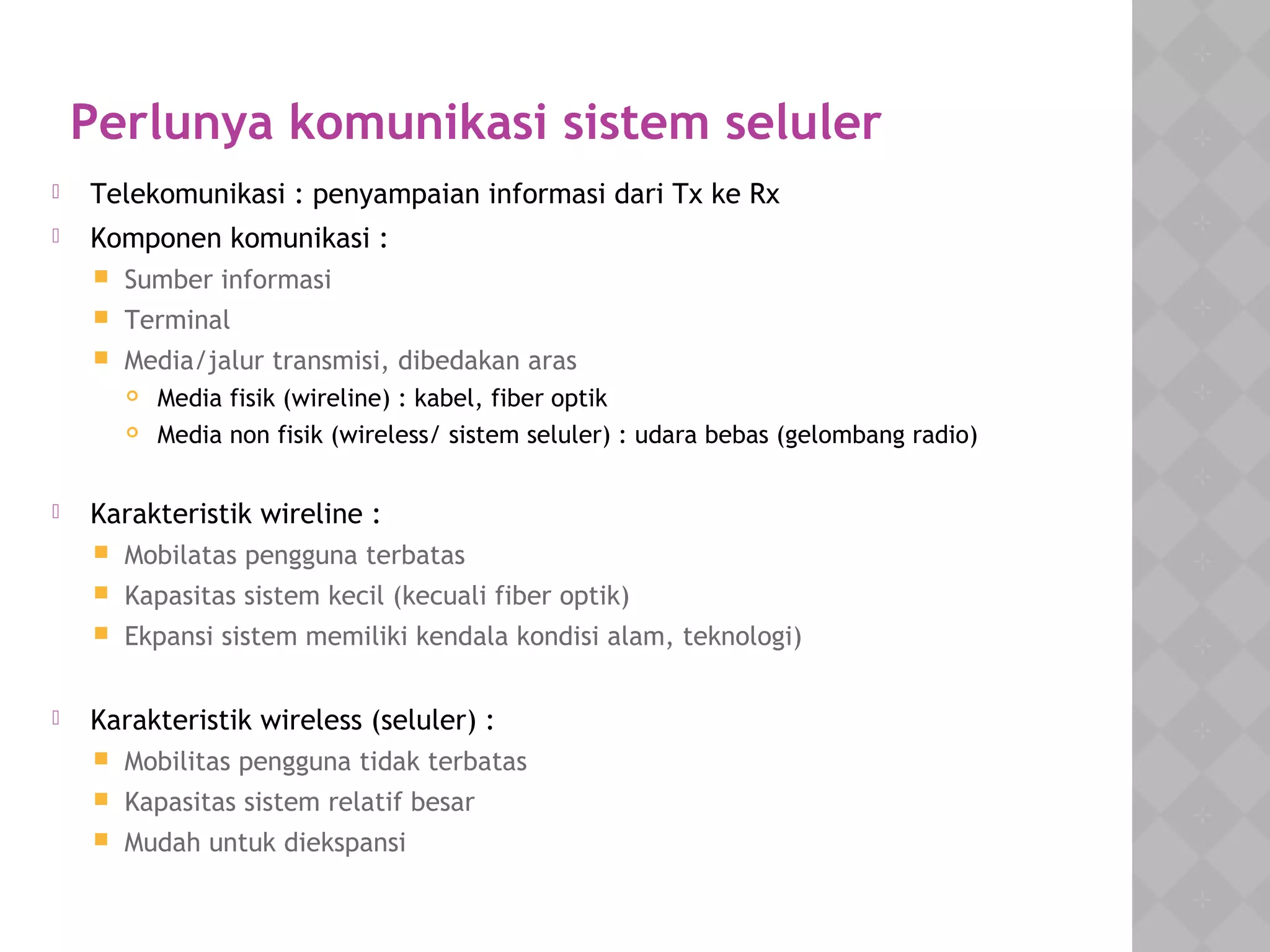 Sistem Komunikasi Seluler | PPT