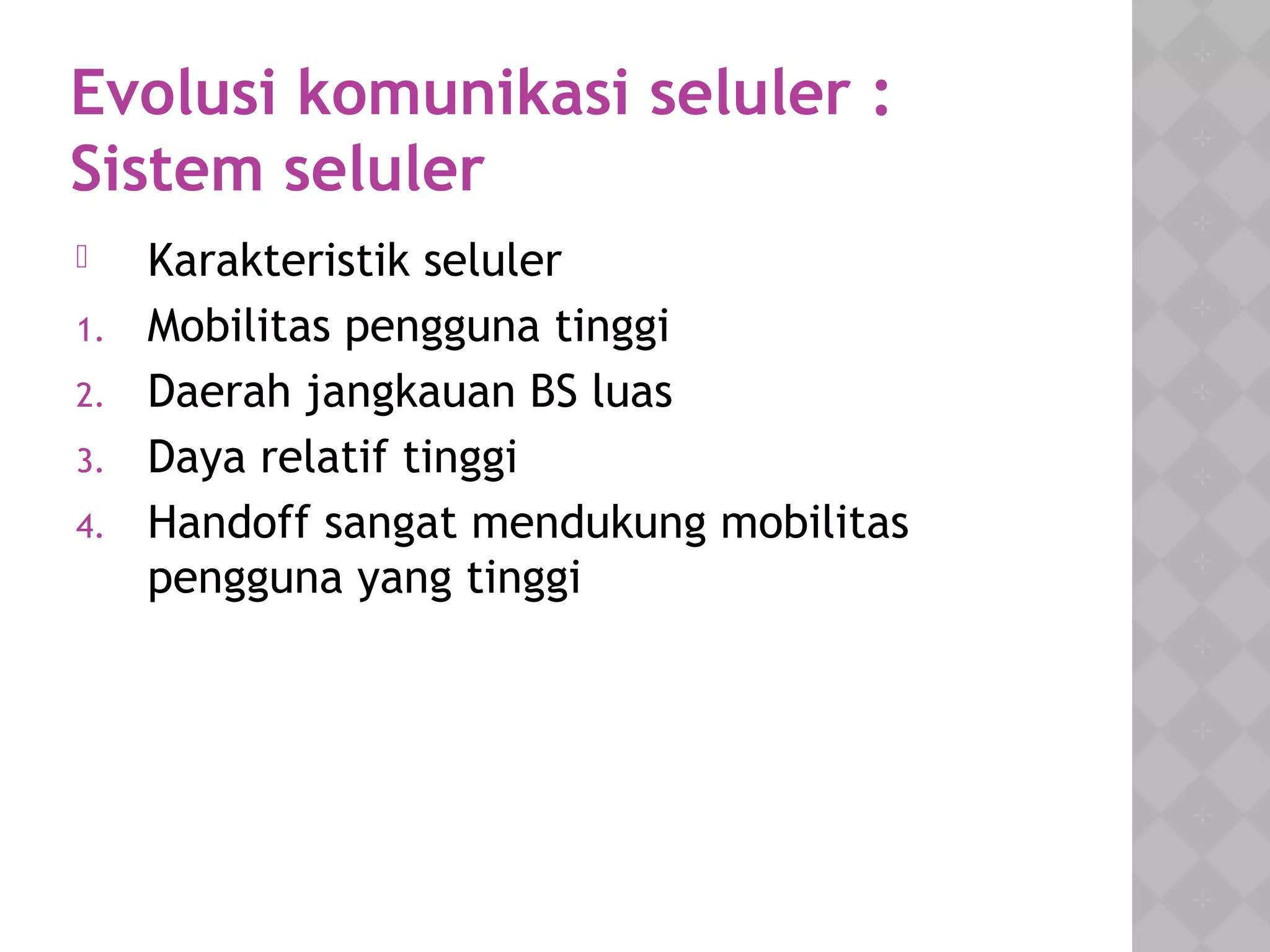 Sistem Komunikasi Seluler | PPT