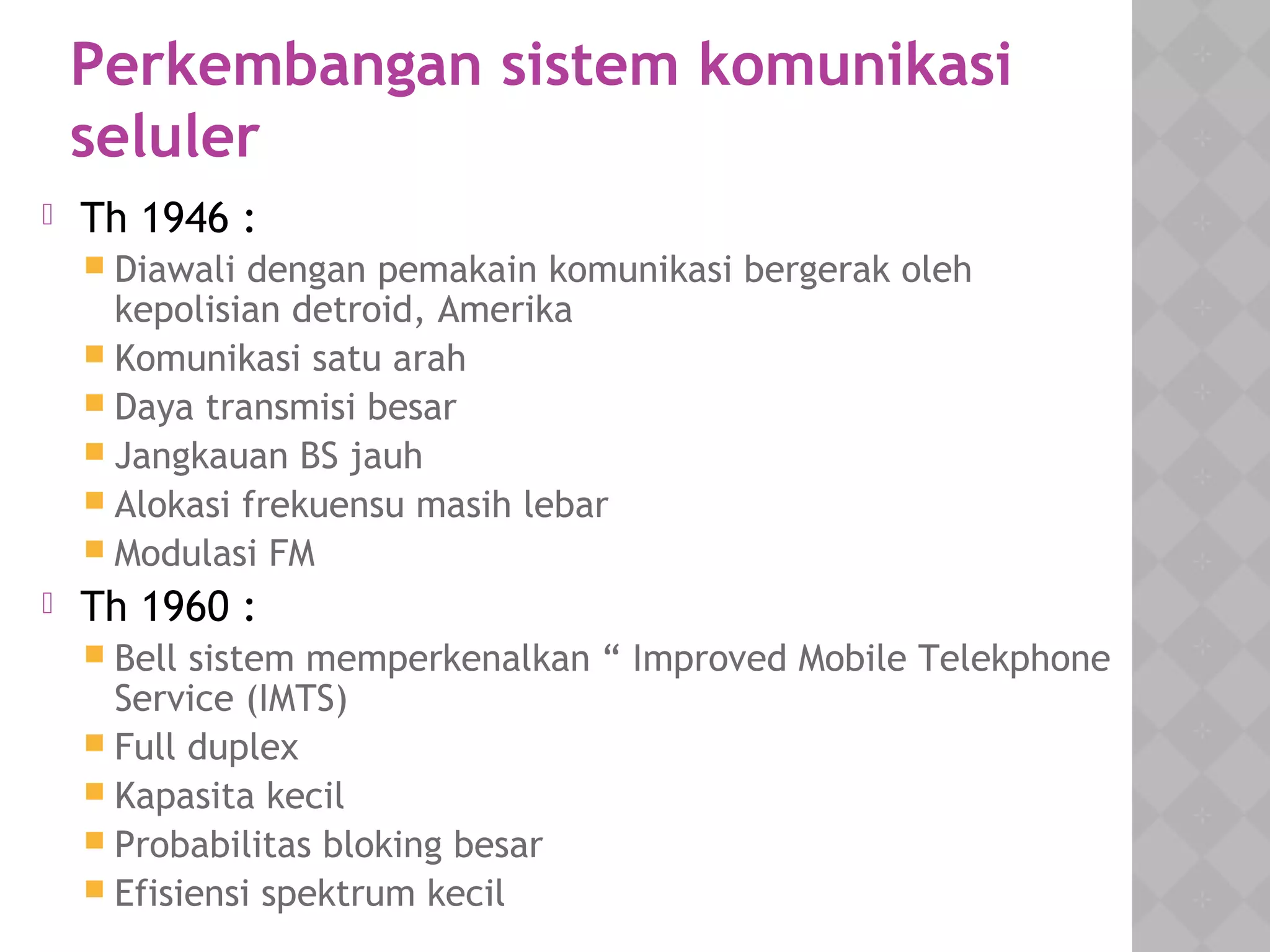 Sistem Komunikasi Seluler | PPT