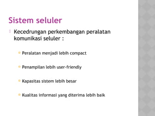 Sistem Komunikasi Seluler | PPT