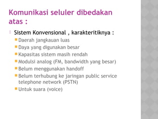 Sistem Komunikasi Seluler | PPT