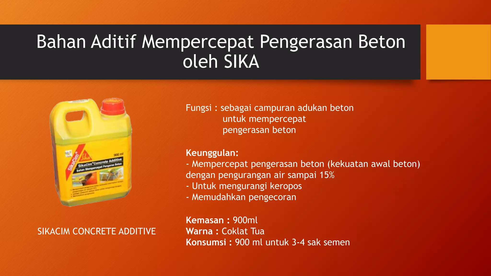 Bahan aditif pada beton | PPTX