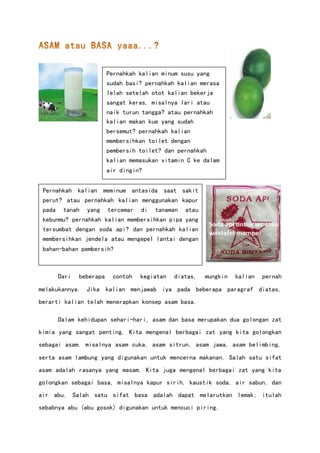 Bahan ajar Asam Basa | DOCX